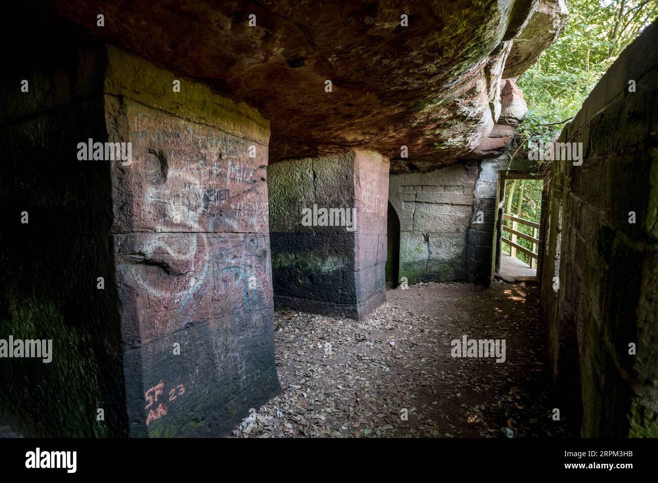St. Constantine's Cell River Eden Wetheral Stock Photo - Alamy