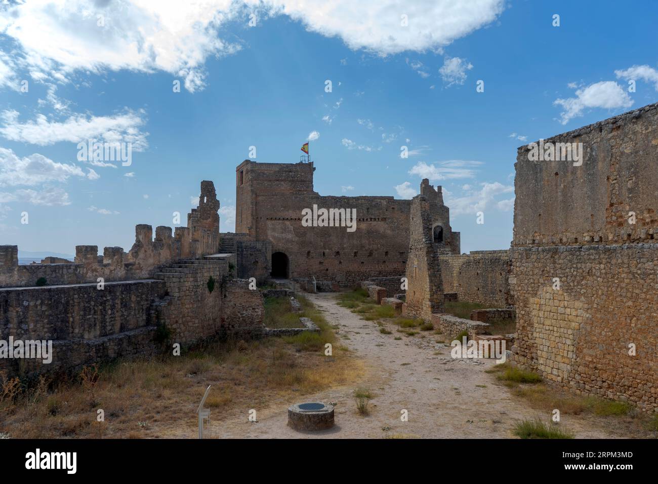View of the caliphal fortress of Gormaz in the province of Soria, Spain ...
