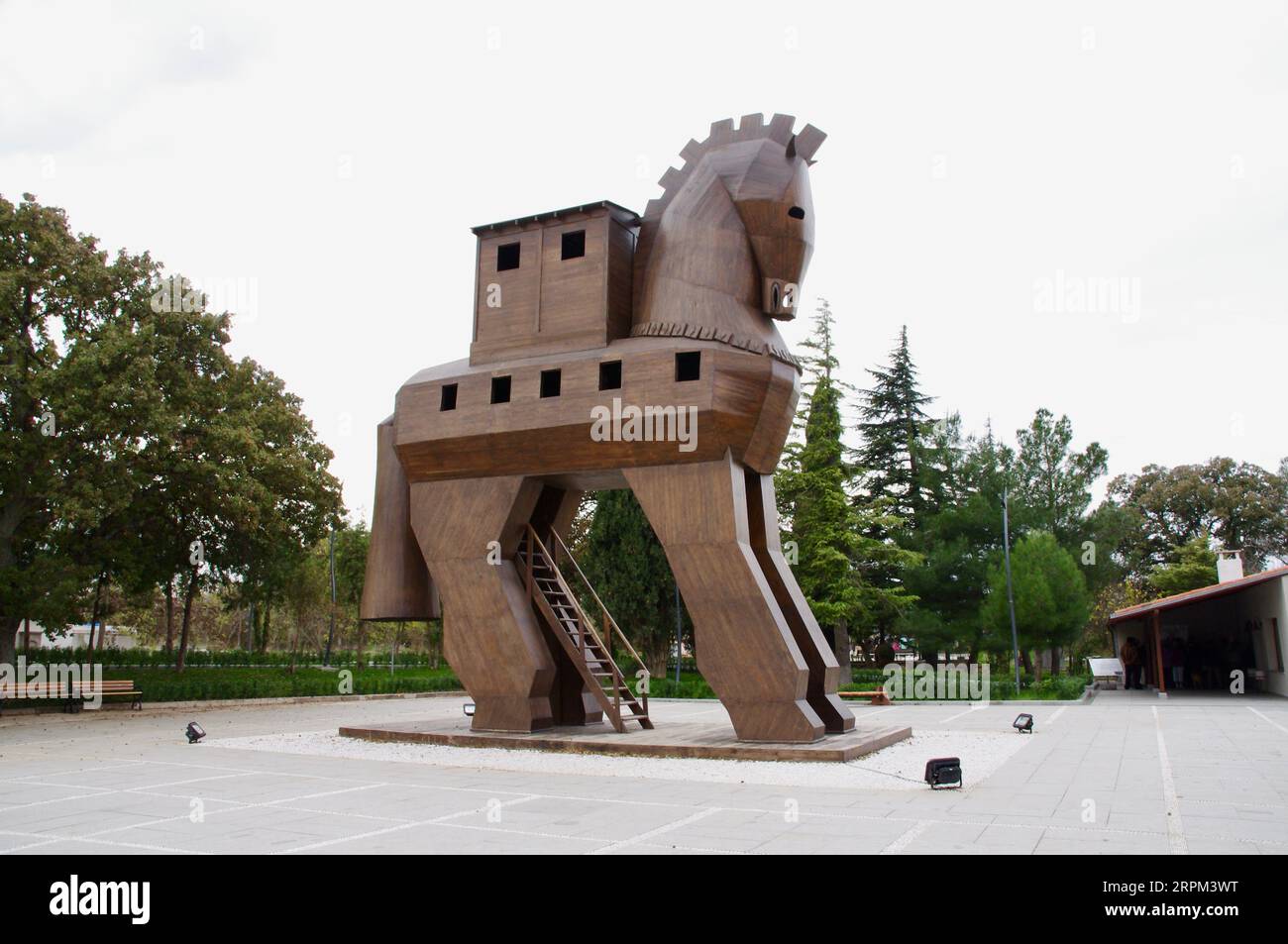 Tevfikiye, Türkiye, Wooden Replica of The Trojan Horse at The Ancient ...