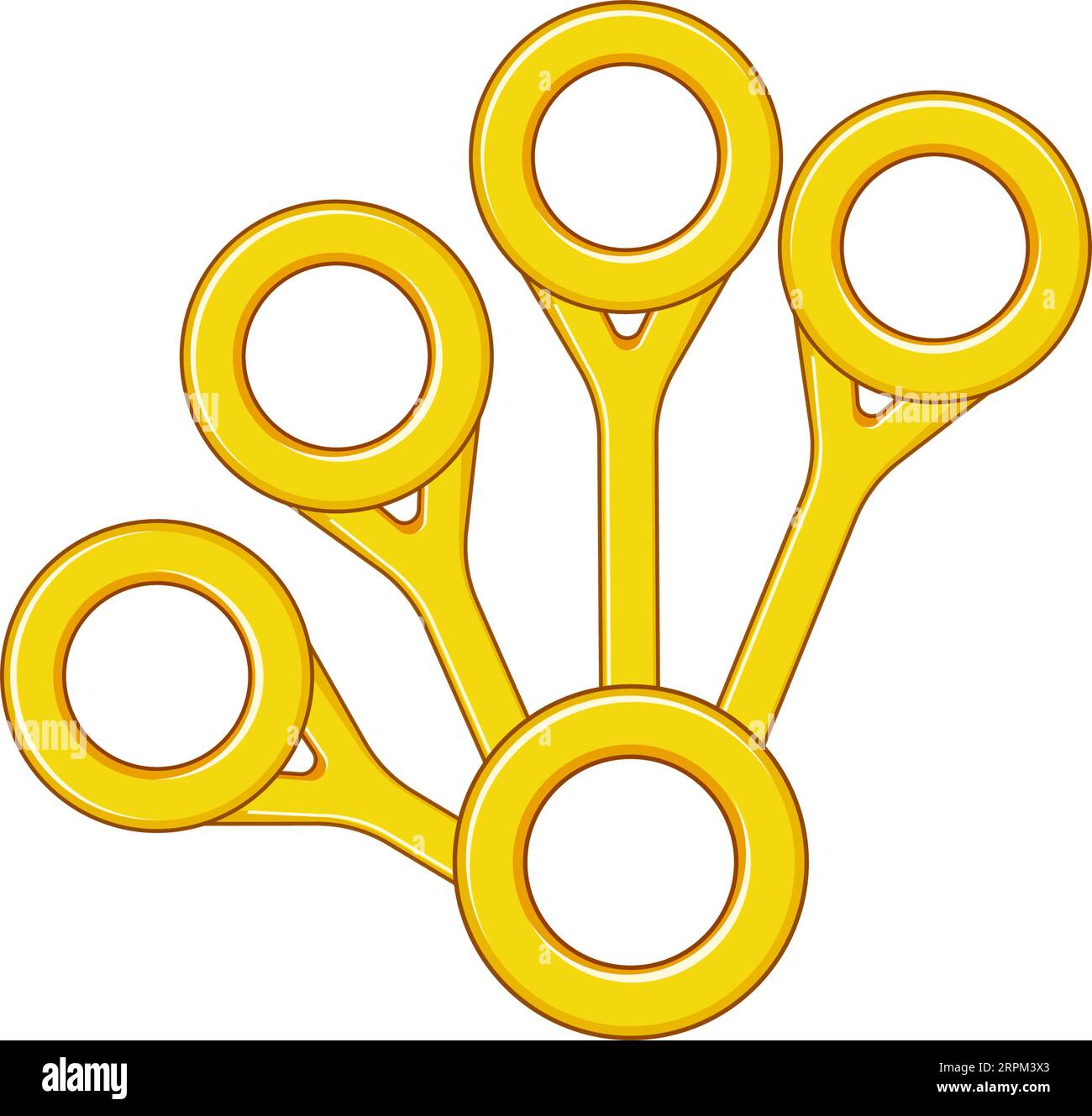 rubber expander hand cartoon vector illustration Stock Vector Image ...