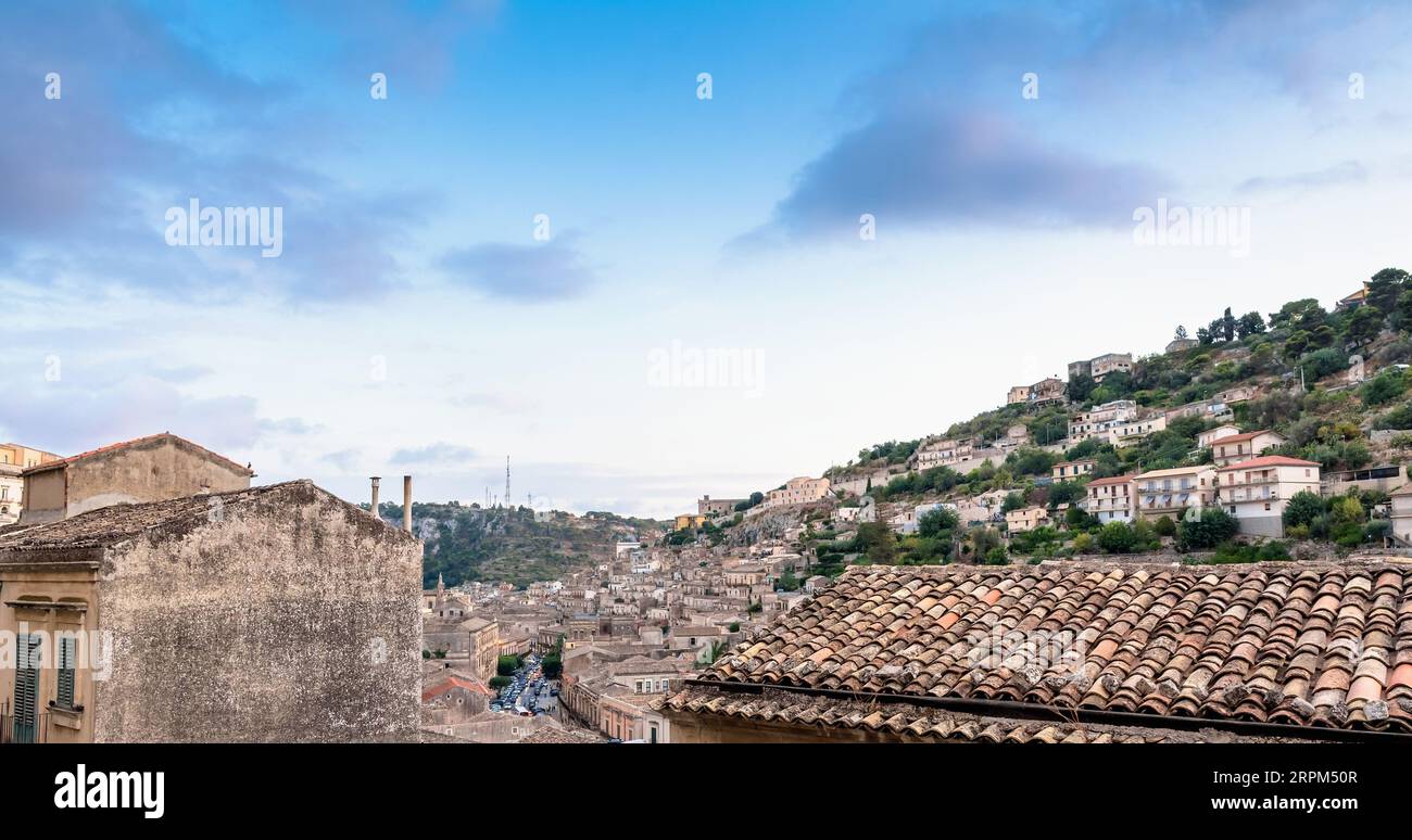 Modica sicilian city in cloudy hi-res stock photography and images - Alamy