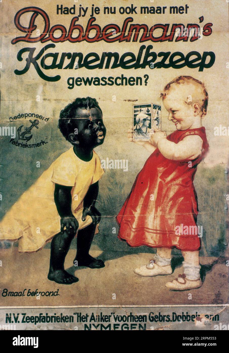 Netherlands, Advertisement for soap from Dobbelmann soap factory in ...