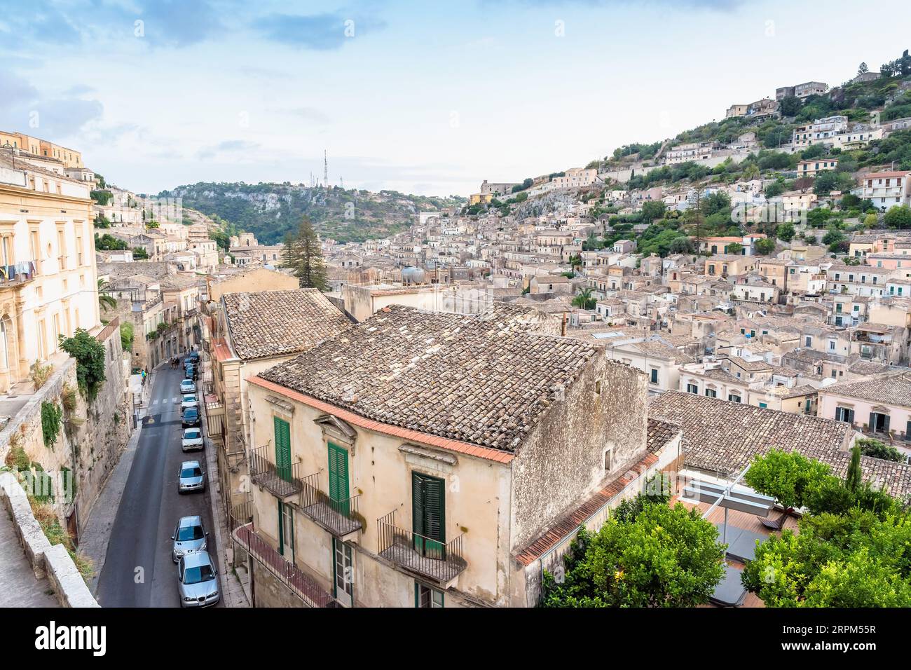Modica sicilian city in cloudy hi-res stock photography and images - Alamy