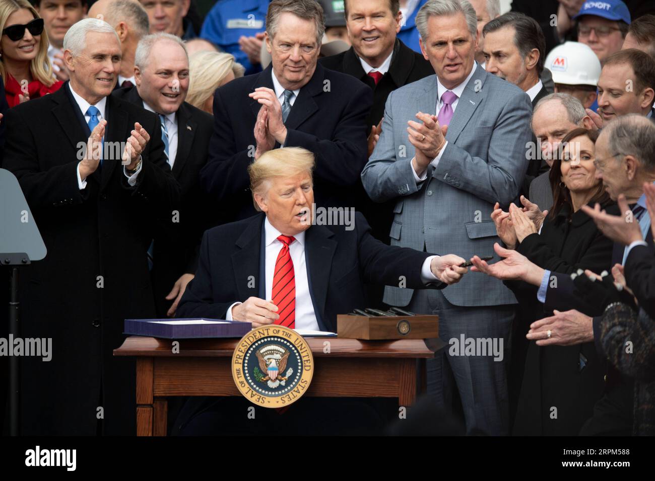 Usmca agreement signing hi-res stock photography and images - Alamy