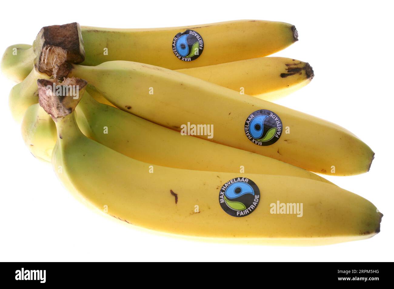Netherlands, bananas with the Fairtrade hallmark, meaning they were ...
