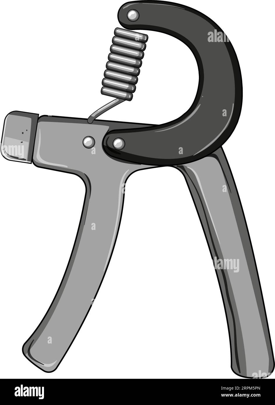 exercise expander hand cartoon vector illustration Stock Vector Image ...