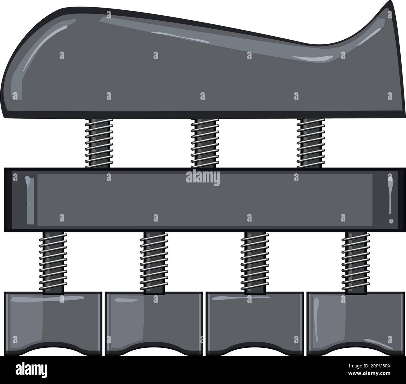 gum expander hand cartoon vector illustration Stock Vector Image & Art ...