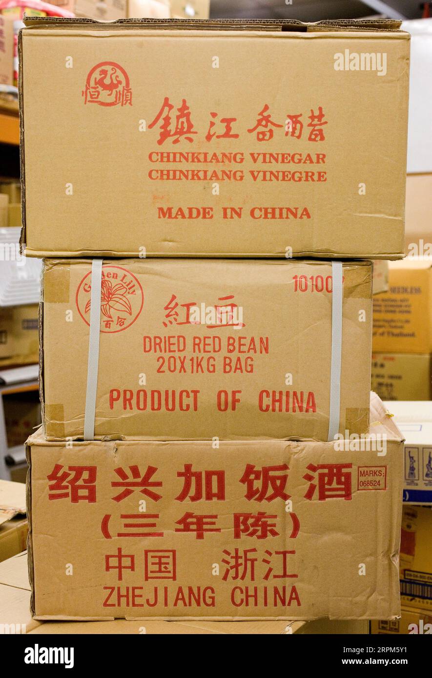 Imported goods from china hi res stock photography and images Alamy
