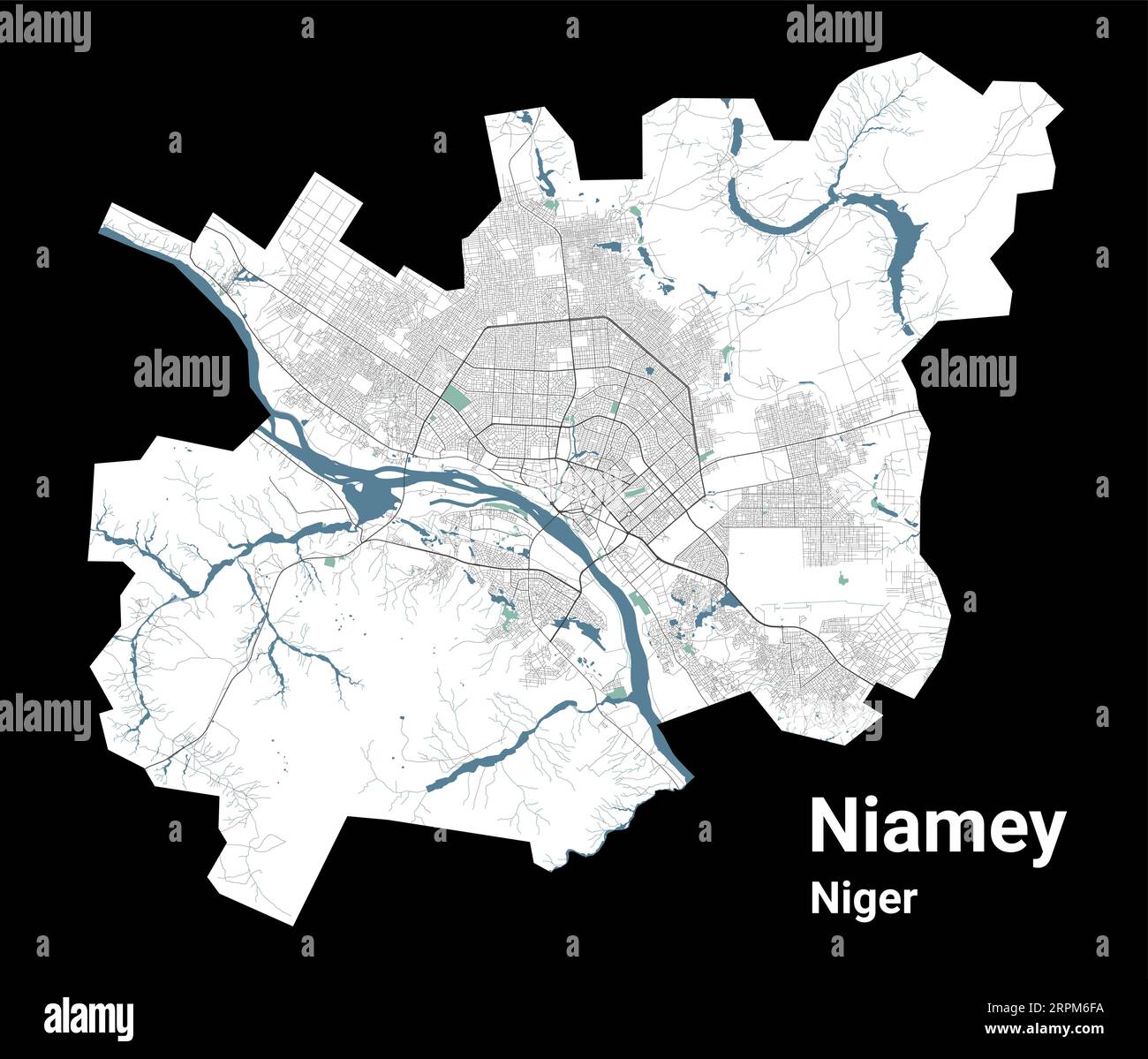Niamey map hi-res stock photography and images - Alamy
