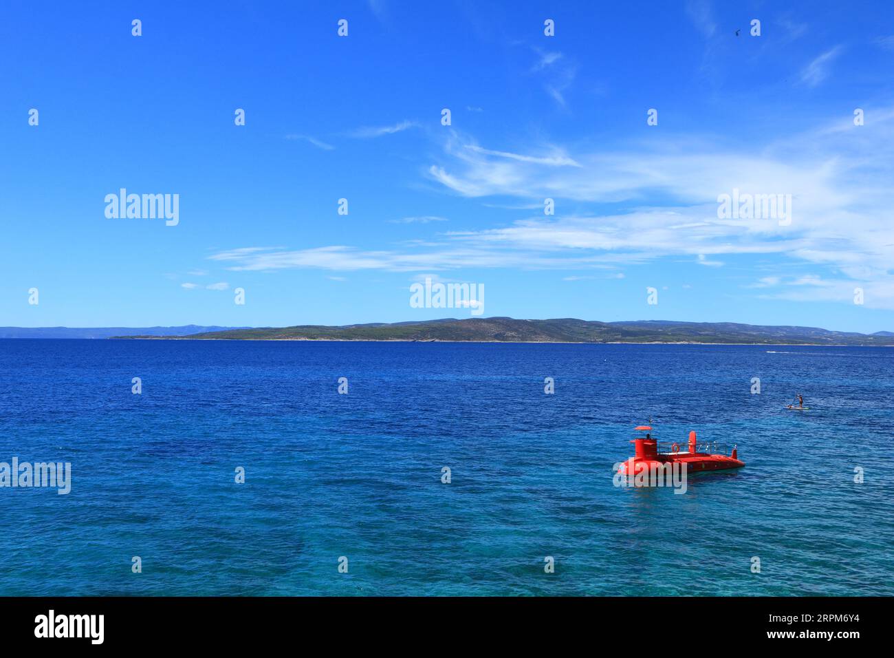Red submarine tourist attraction in Makarska in Croatia Stock Photo - Alamy