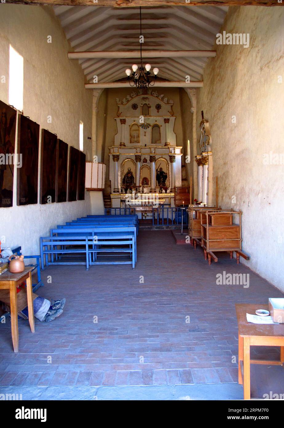 Altiplano / Peru - 06 May 2011: The vintage church in the small city on ...