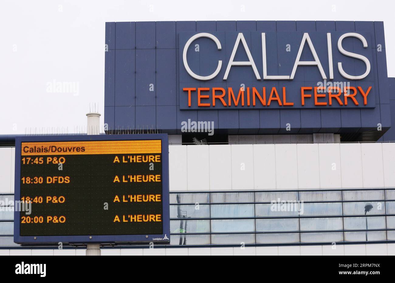 200201 -- CALAIS, Feb. 1, 2020 -- Timetable for ferries from Calais to ...