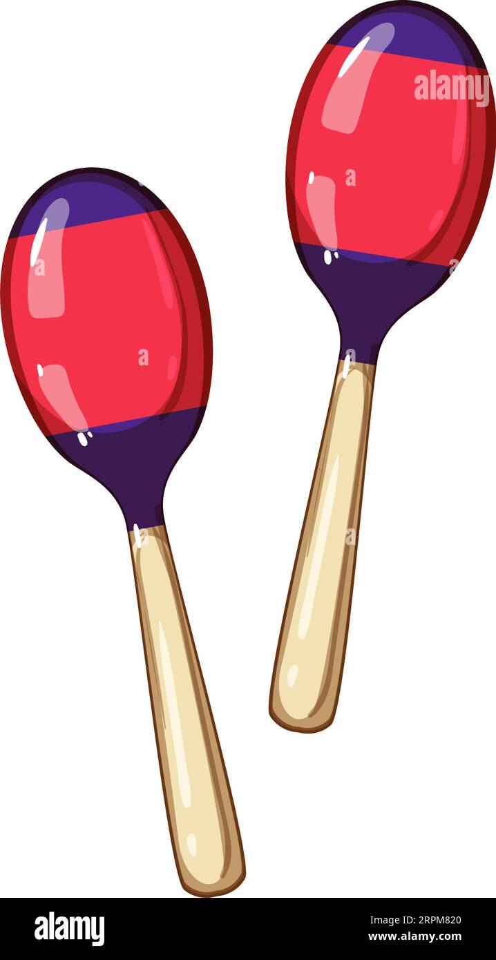latin maracas cartoon vector illustration Stock Vector Image & Art - Alamy