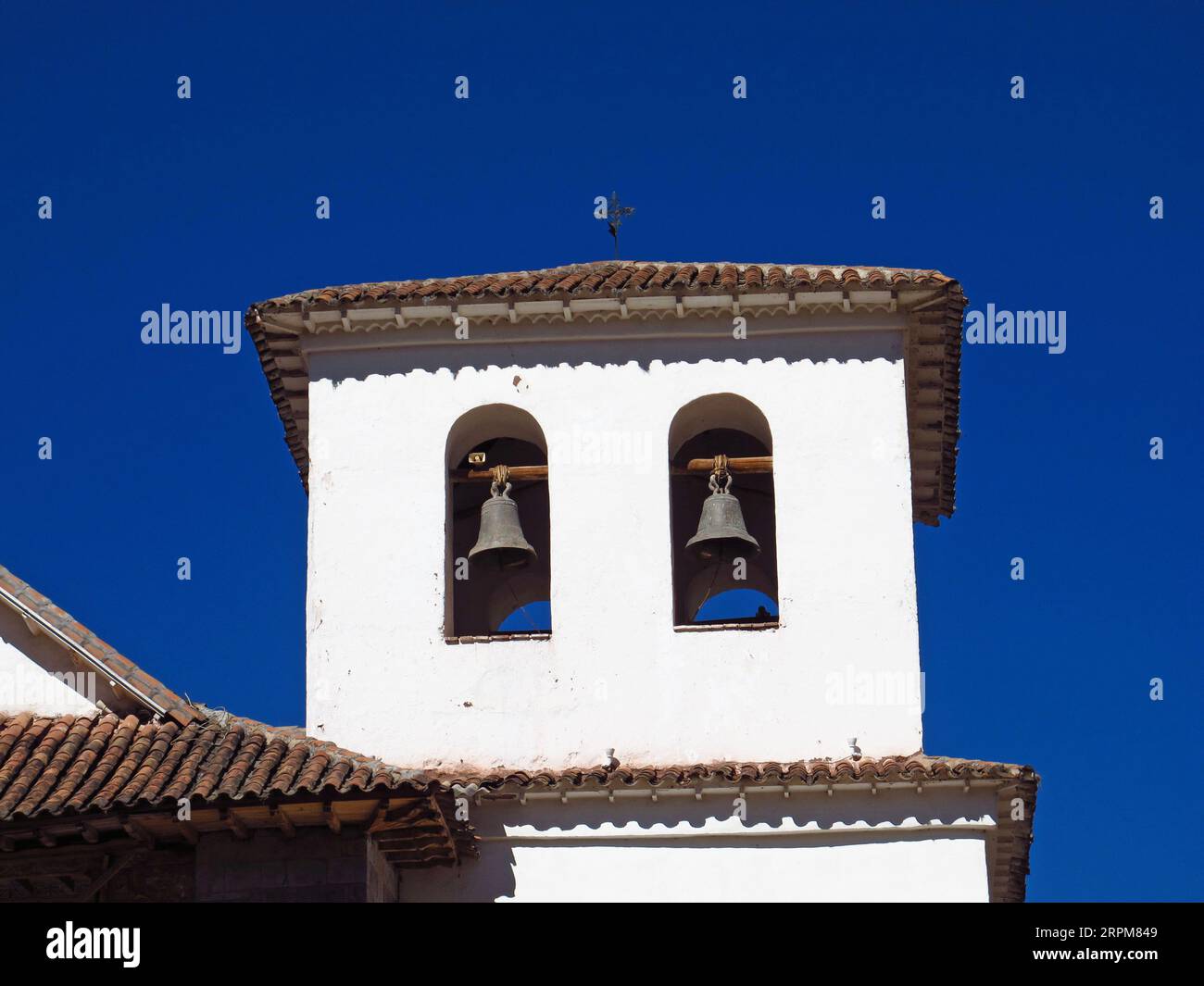 The vintage church in the small city on Altiplano, Peru Stock Photo - Alamy