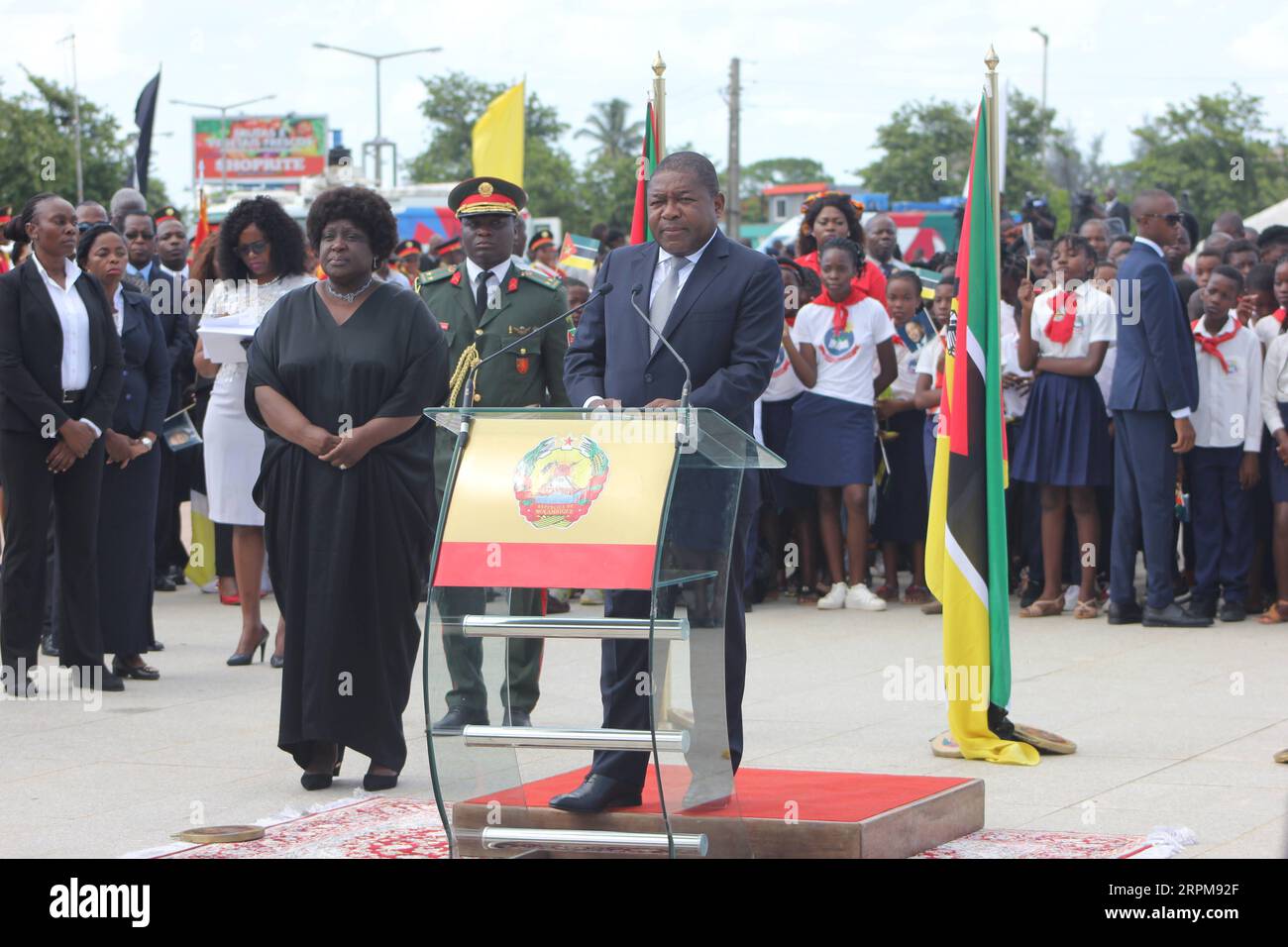 200203 -- MAPUTO, Feb. 3, 2020 -- President of Mozambique Filipe Nyusi ...