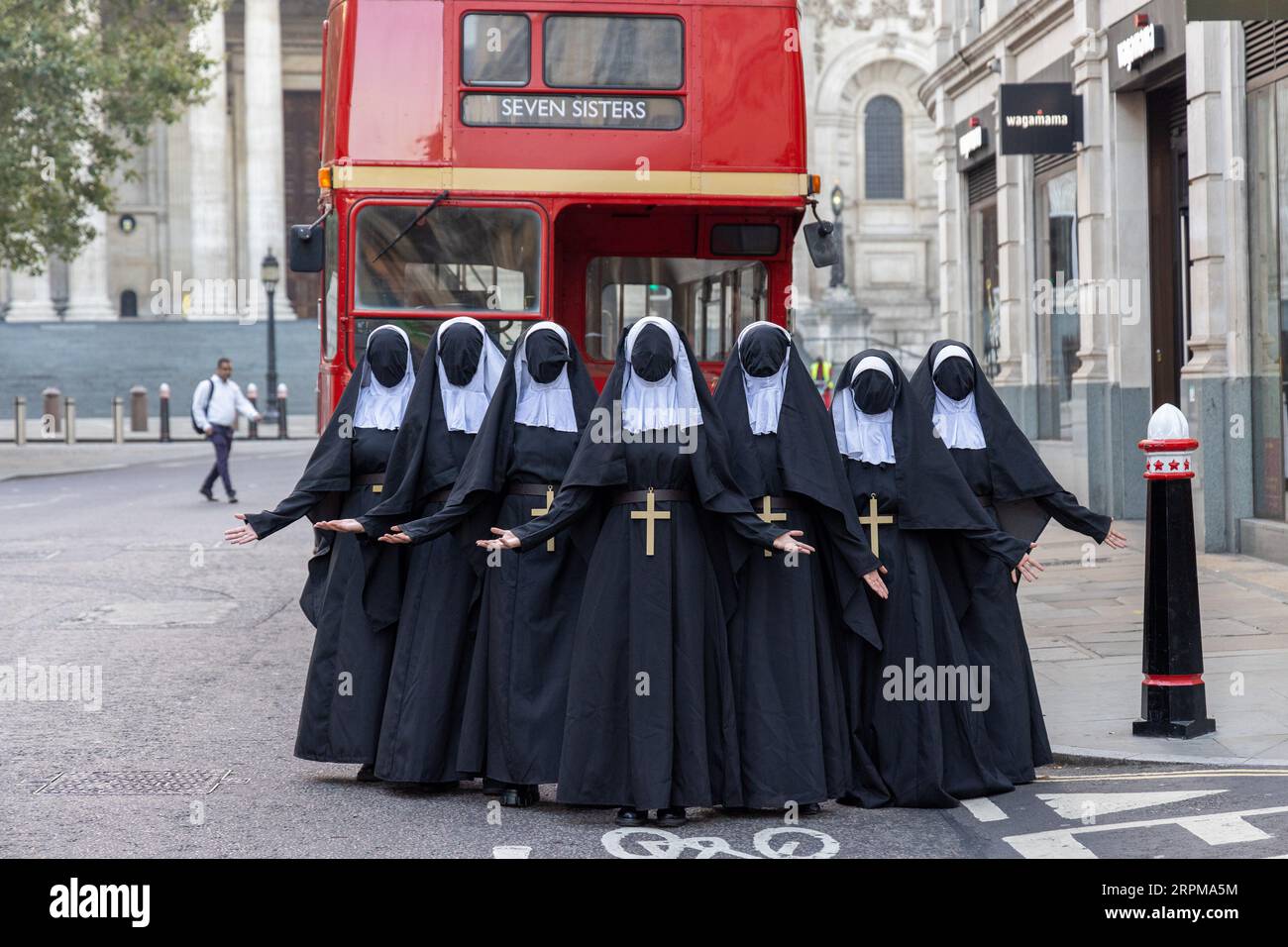 London, UK. 05th Sep, 2023. Seven demonic nuns descend on London's ...