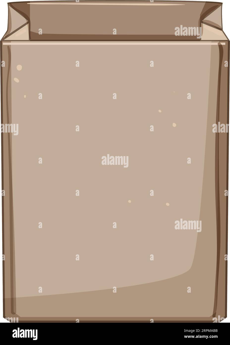 container paper lunch bag cartoon vector illustration Stock Vector ...