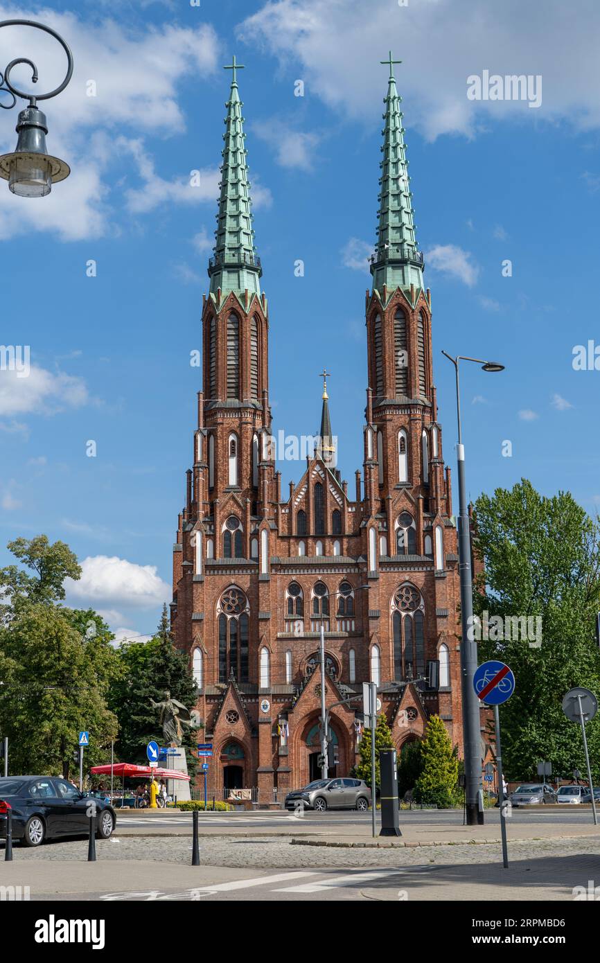Cathedral in the Gothic style. St. Michael the Archangel and St ...