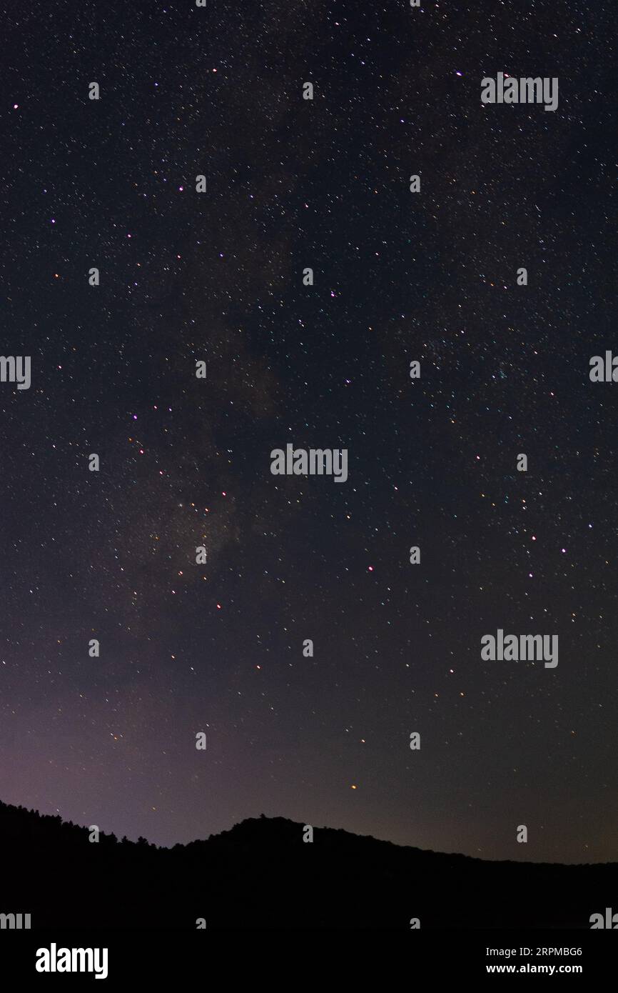 Stars are the night sky. Cosmic bodies in a black haze. The concept of ...