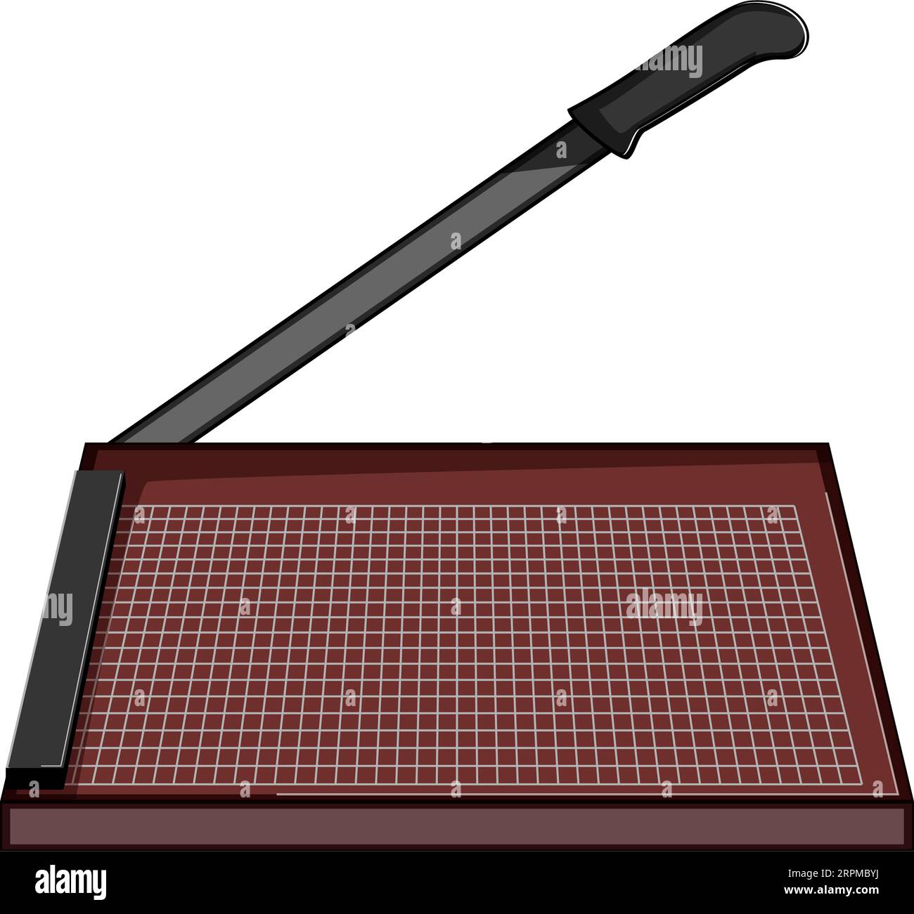 business paper trimmer cartoon vector illustration Stock Vector Image ...