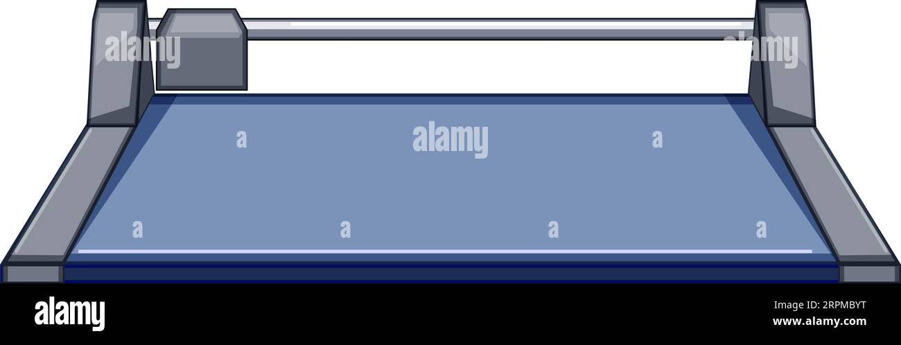 manufacture paper trimmer cartoon vector illustration Stock Vector ...