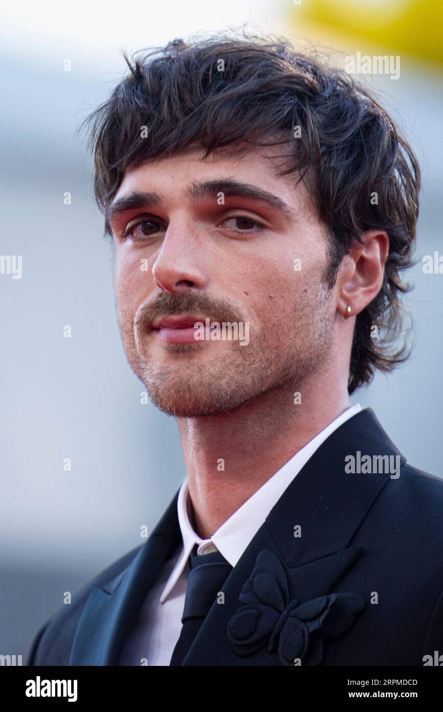 Jacob Elordi poses for photographers upon arrival for the premiere of ...