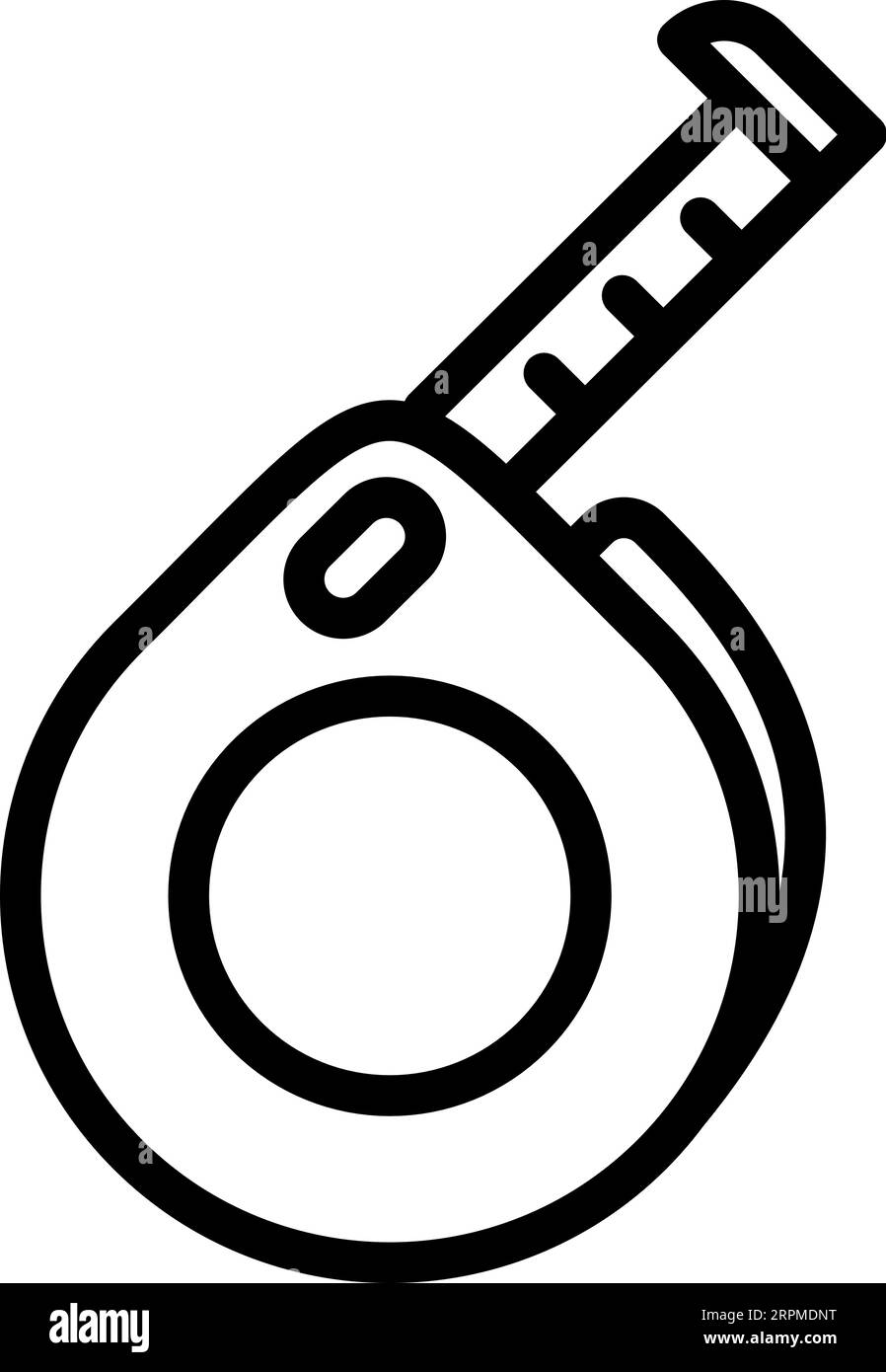 Line measurement tape icon as an editable outline for web design Stock ...