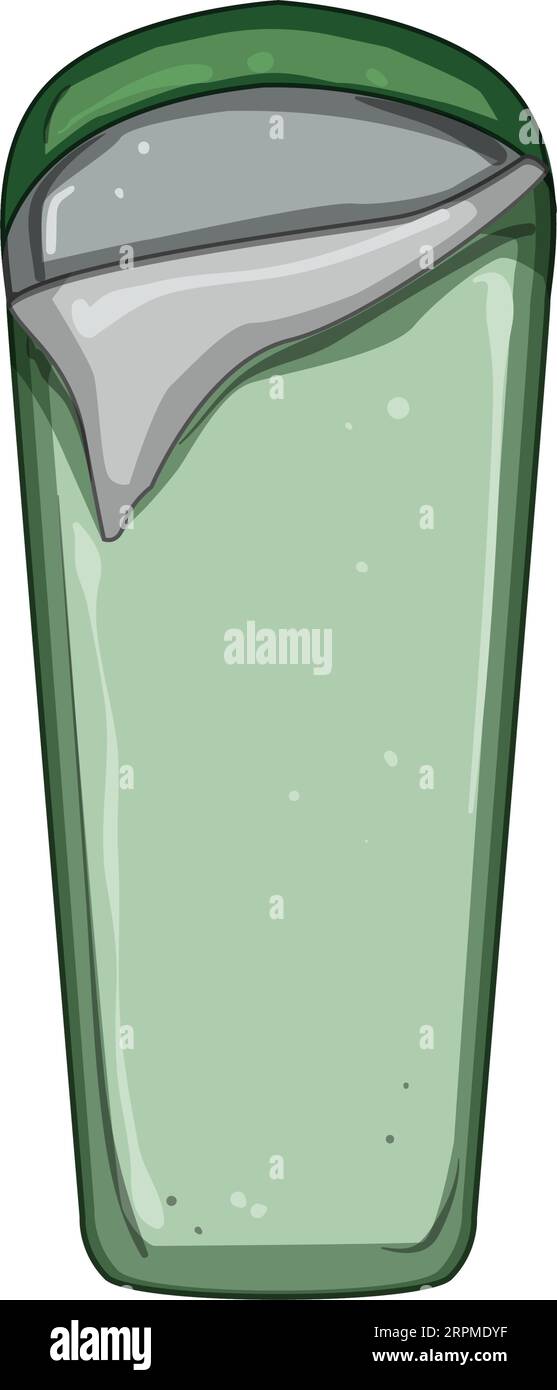 outdoor sleeping bag cartoon vector illustration Stock Vector Image ...