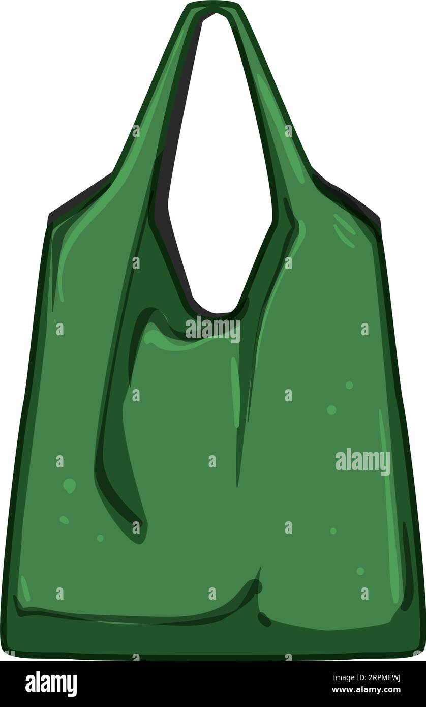 cotton reusable bag cartoon vector illustration Stock Vector Image ...