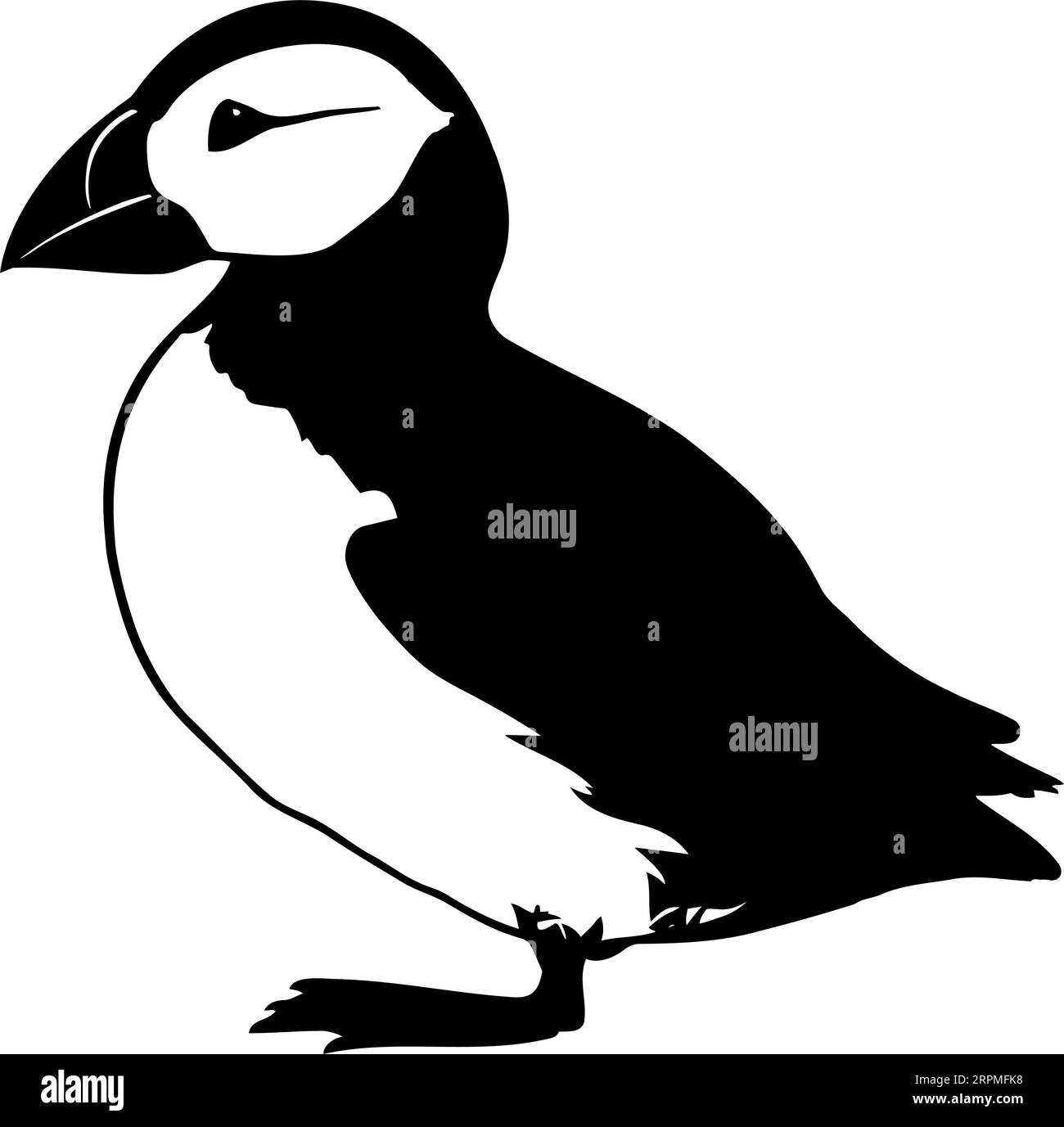 Puffin bird icon symbol. Vector illustration Stock Vector Image & Art ...