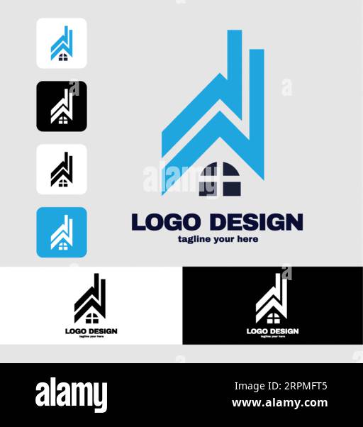 simple Real Estate Logo Design Building, Home, Architect, House ...