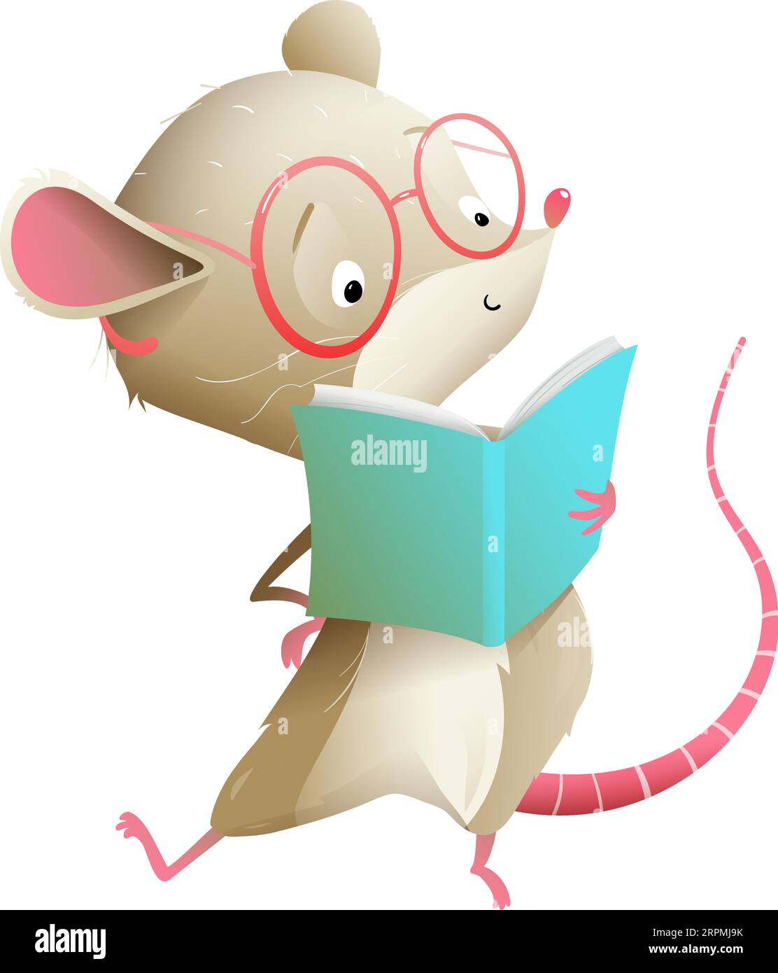 Cartoon mouse reading hi-res stock photography and images - Alamy