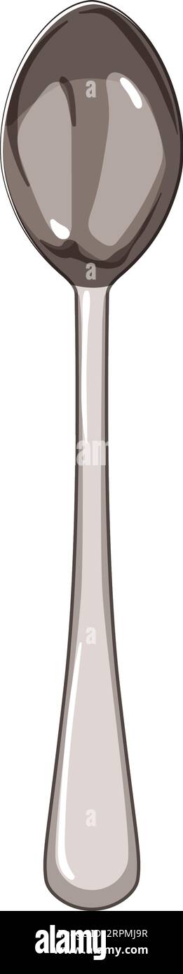 view spoon cartoon vector illustration Stock Vector Image & Art - Alamy