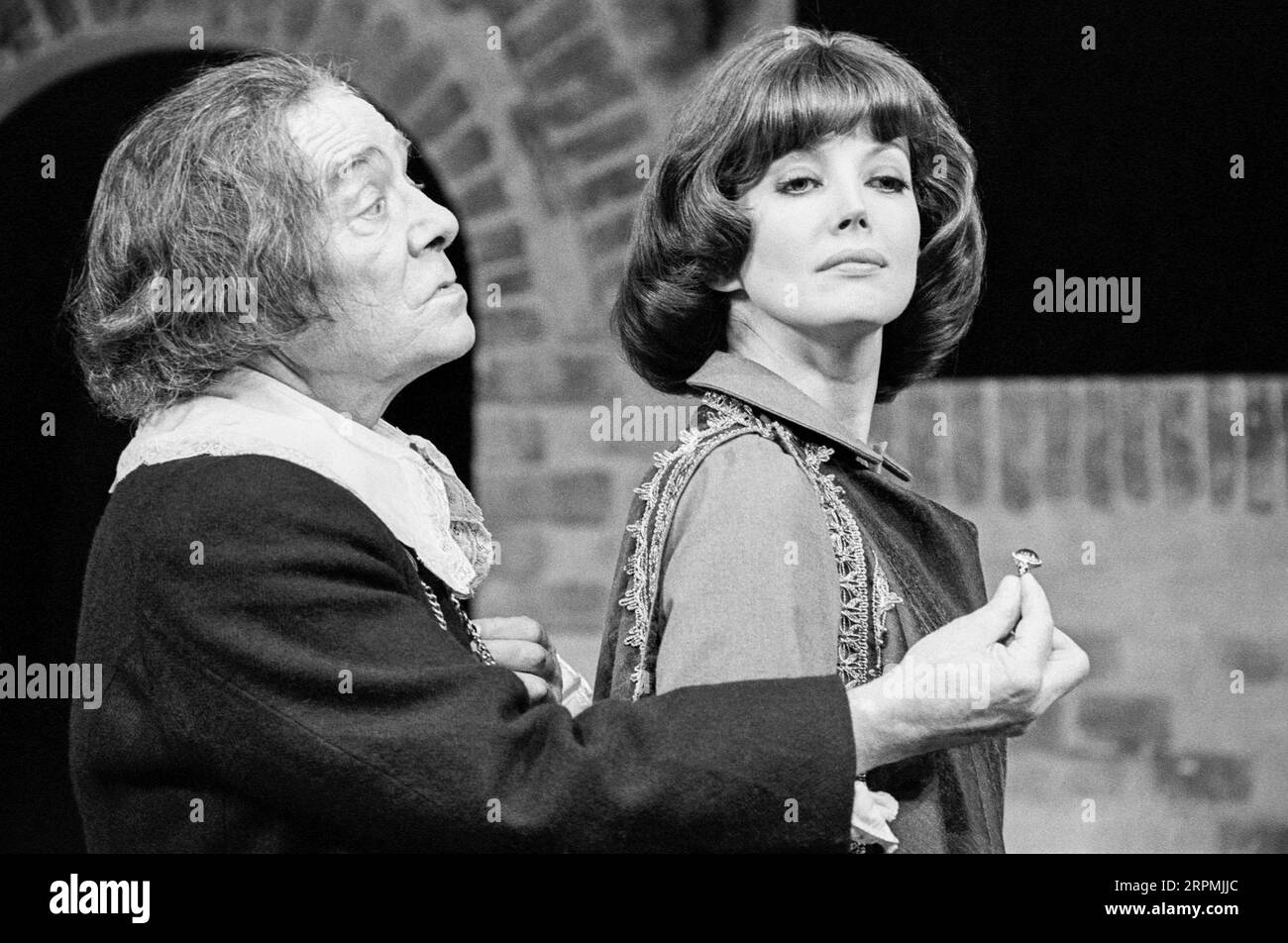 Max Wall (Malvolio), Gayle Hunnicutt (Viola) in TWELFTH NIGHT by ...
