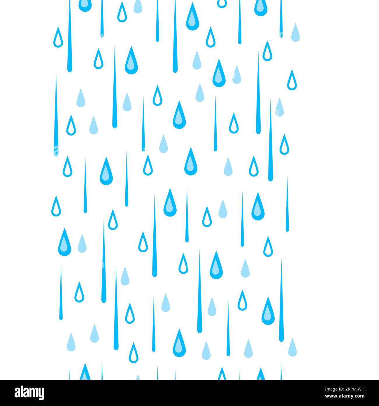Seamless pattern with rain. Stylized background with raindrops Stock ...