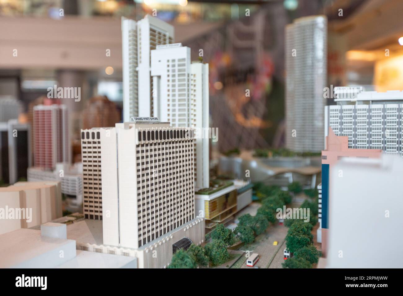 3D sand model table of Singapore city urban planning infrastructure in ...