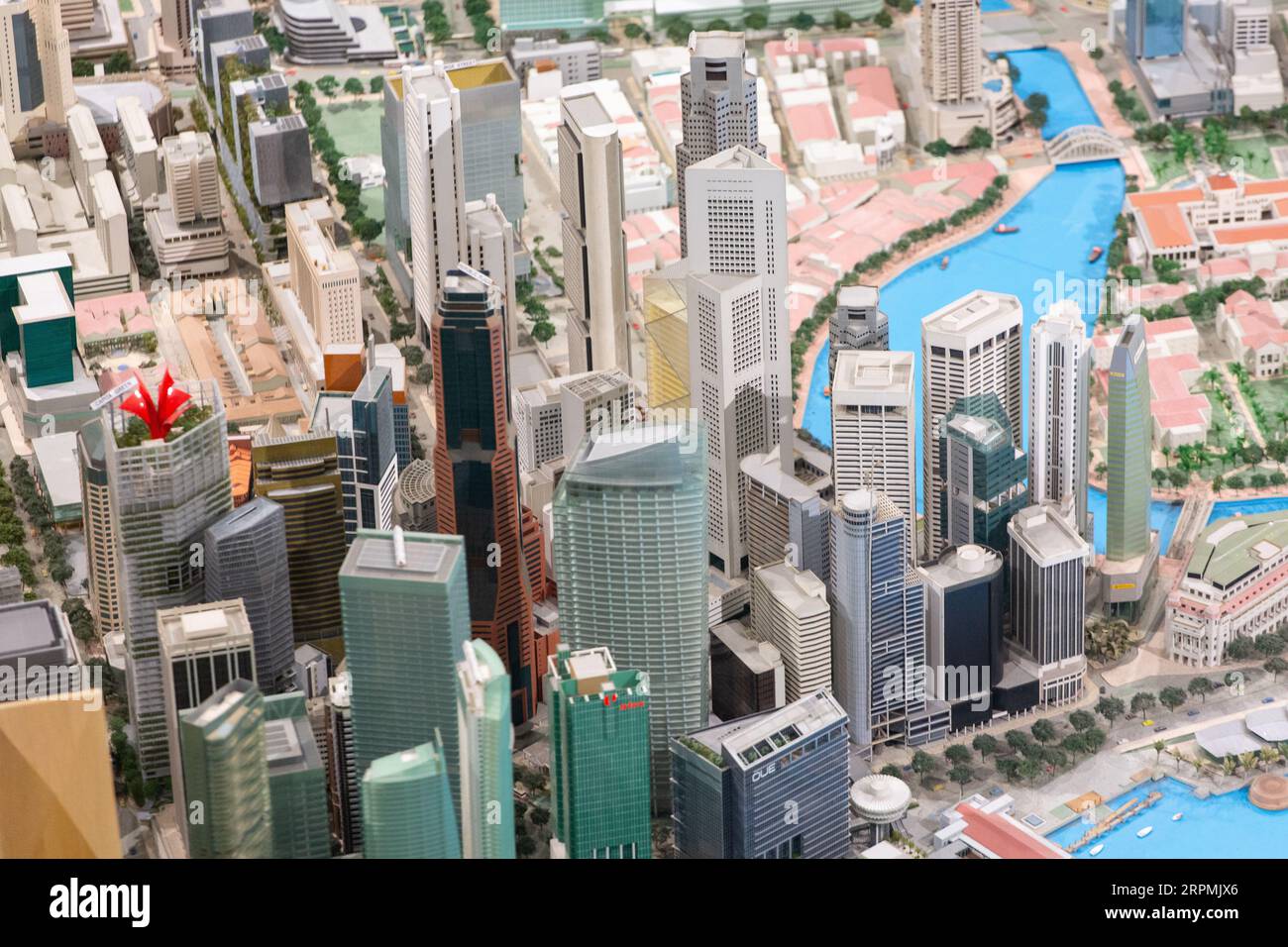 3D sand model table of Singapore city urban planning infrastructure in ...