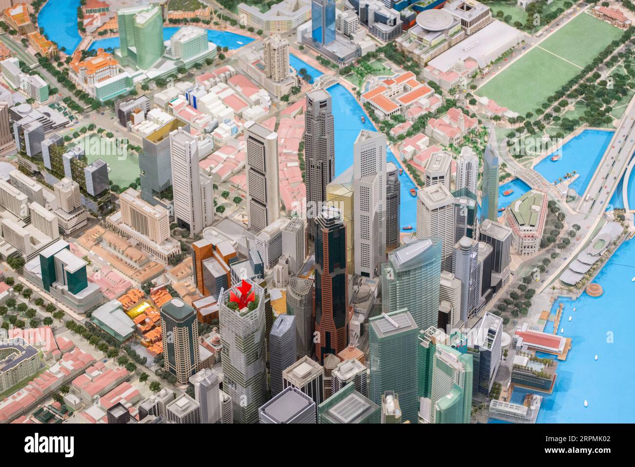 3D sand model table of Singapore city urban planning infrastructure in ...