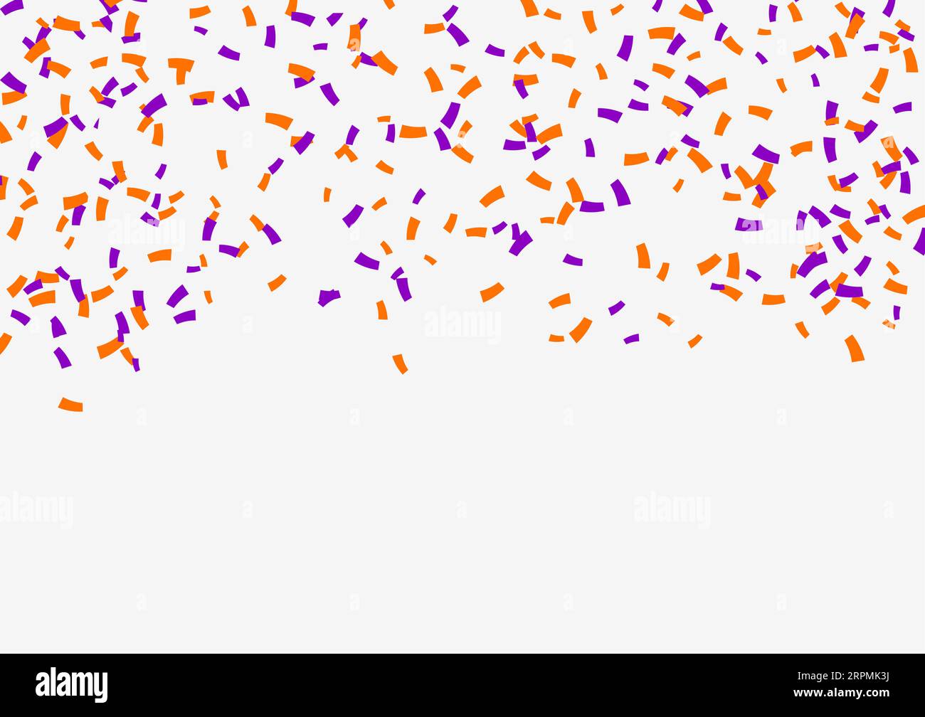 Halloween holiday confetti, vector background with orange and purple ...