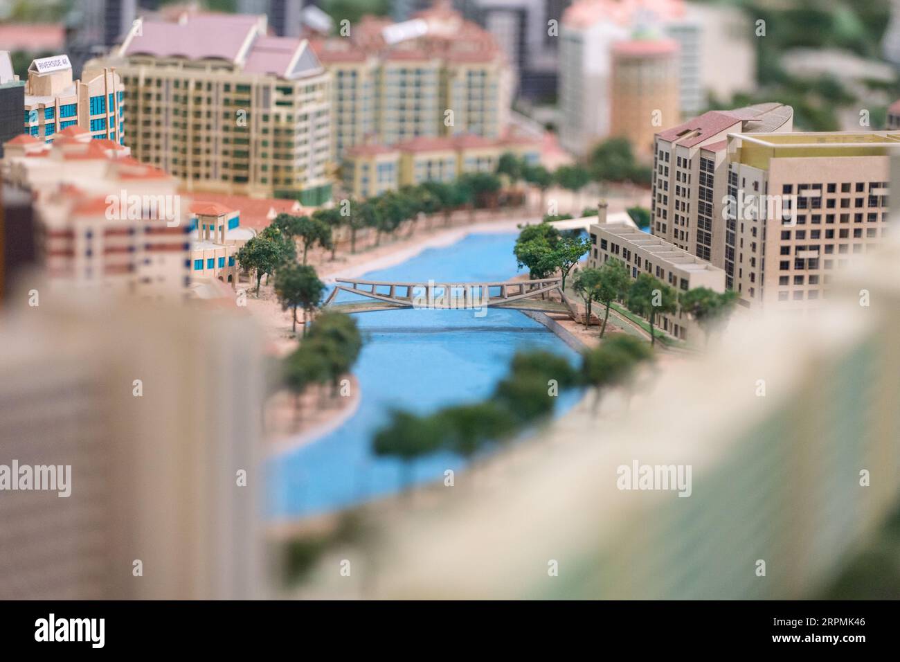 3D sand model table of Singapore city urban planning infrastructure in ...