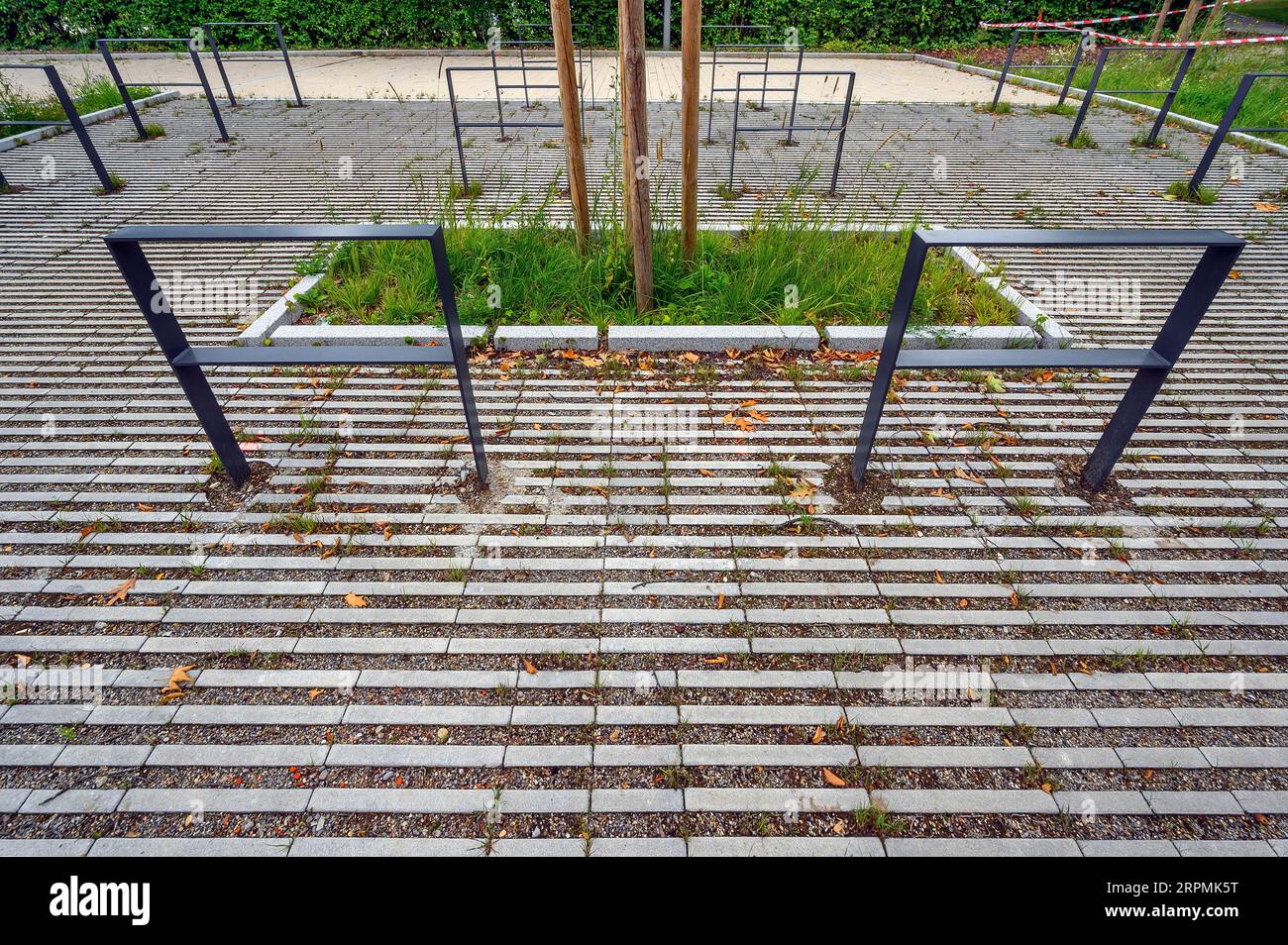 Paving with culvert for nature, Kempten, Allgaeu, Bavaria, Germany ...