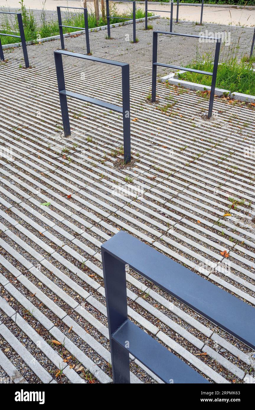 Paving with culvert for nature, Kempten, Allgaeu, Bavaria, Germany ...