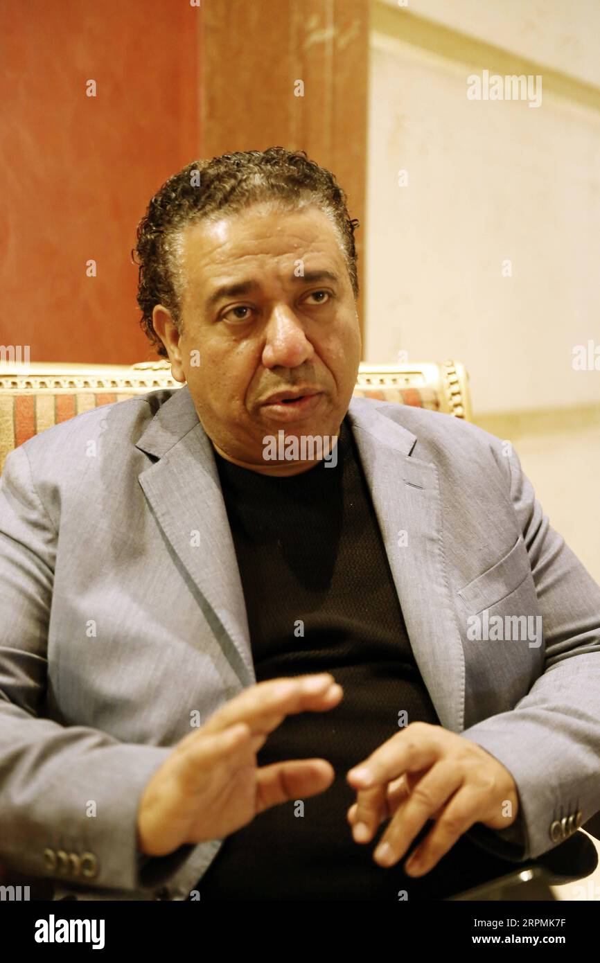 200213 -- ASWAN, Feb. 13, 2020 -- Egyptian screenwriter Mohamed Abdel ...