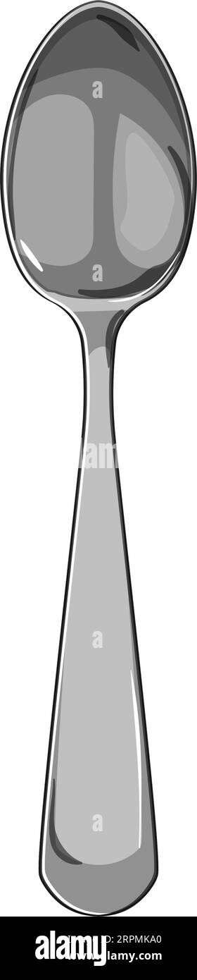 silver spoon cartoon vector illustration Stock Vector Image & Art - Alamy