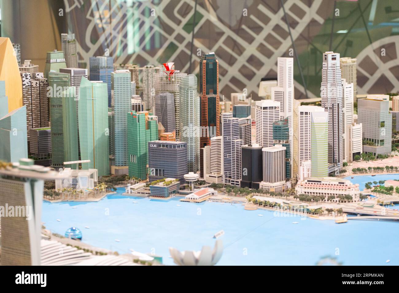 3D sand model of Singapore architectural skyscrapers in its finest ...