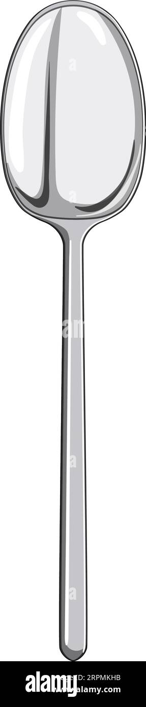 metal spoon cartoon vector illustration Stock Vector Image & Art - Alamy