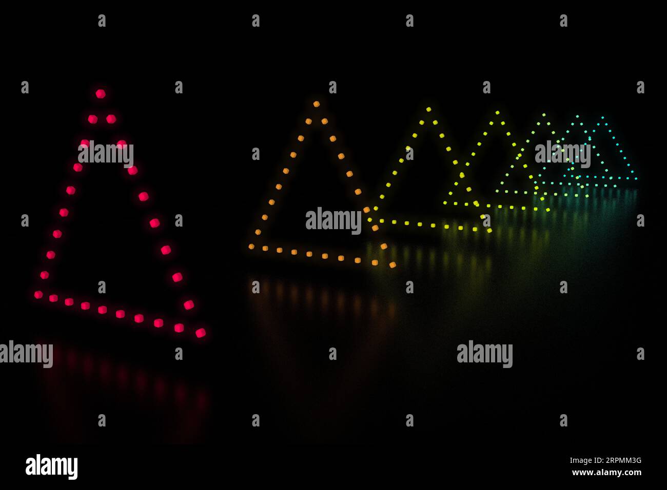 Triangle shaped lights hi-res stock photography and images - Alamy