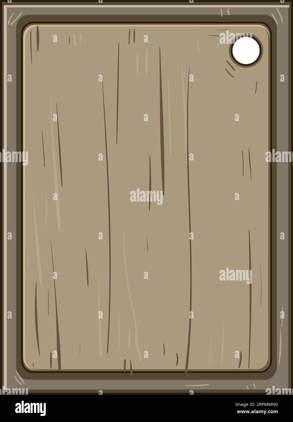 wooden chopping board cartoon vector illustration Stock Vector Image ...