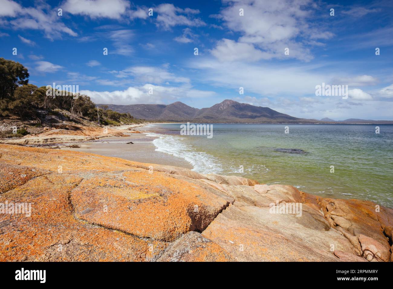 The iconic Hazards Beach during a warm spring day on the west side of ...
