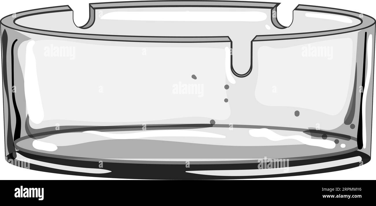 cigarette ashtray cartoon vector illustration Stock Vector Image & Art ...